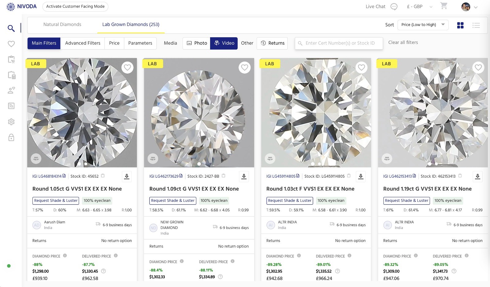 Nivoda commits to increasing its listing of laboratory-grown diamonds ...