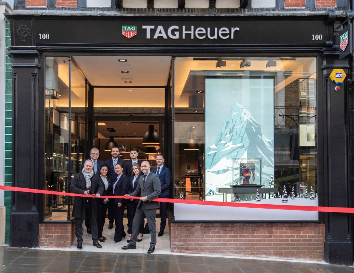 TAG Heuer cuts the ribbon on new boutique in Guildford | Retail Jeweller