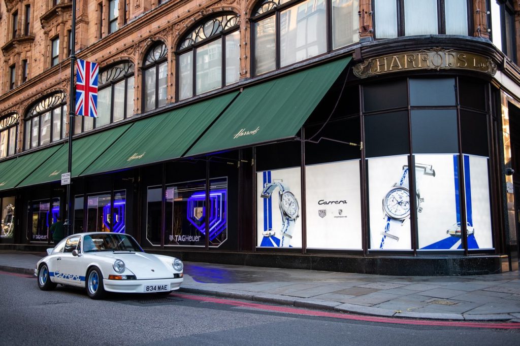 TAG Heuer unveils exhibition windows at Harrods | Retail Jeweller