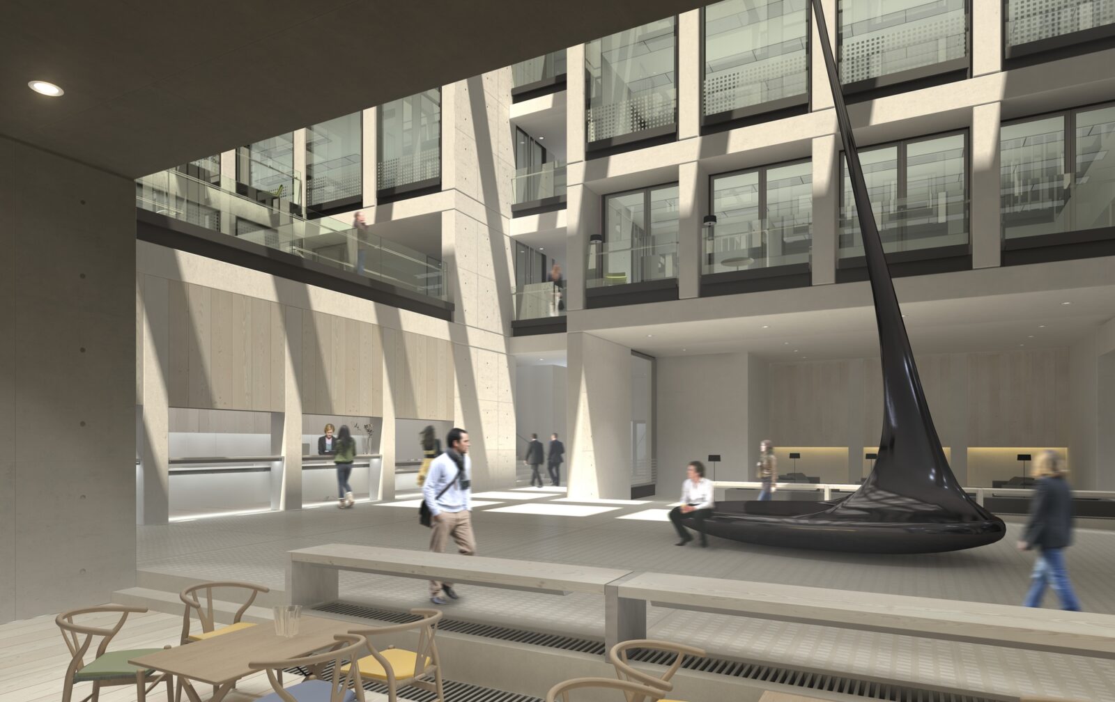 Ian McChesney reveals atrium sculpture