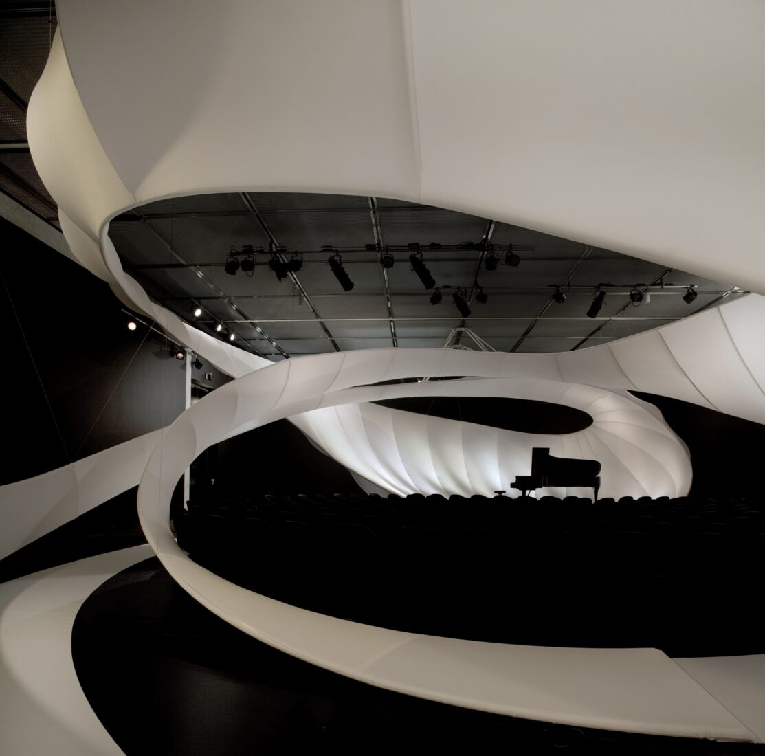 Zaha Hadid’s new music hall in Manchester opens