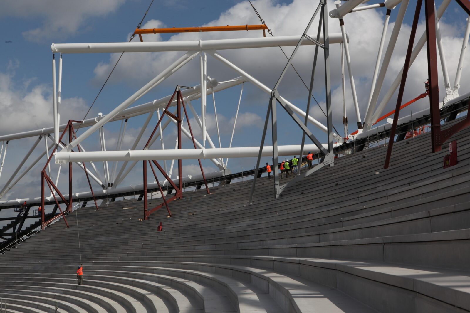 In pictures: London 2012 Olympic stadium structure completed