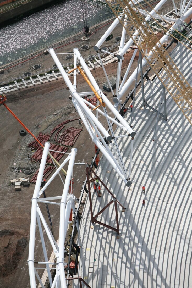 In pictures: London 2012 Olympic stadium structure completed