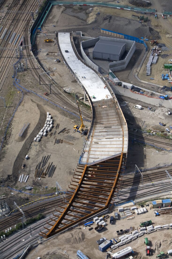 Bridges take shape at Olympic Park