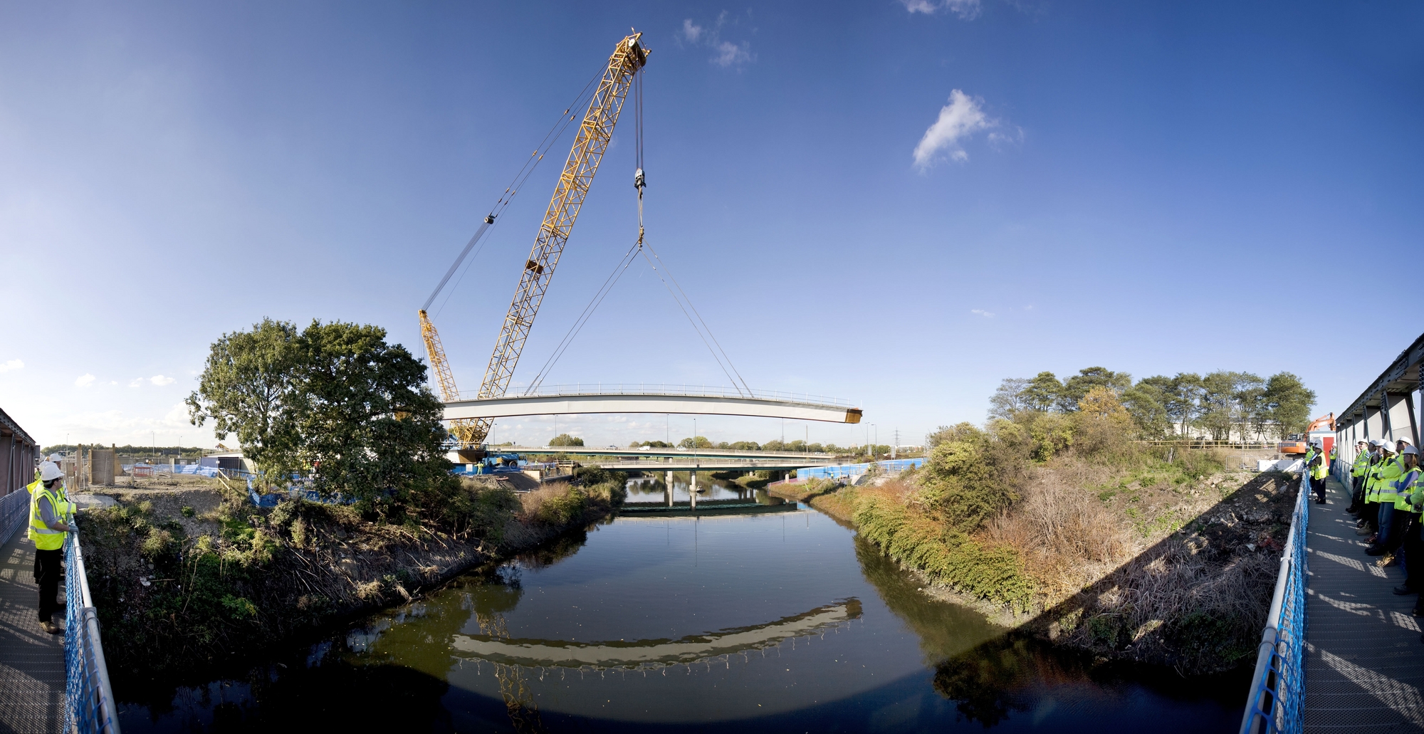 Bridges take shape at Olympic Park