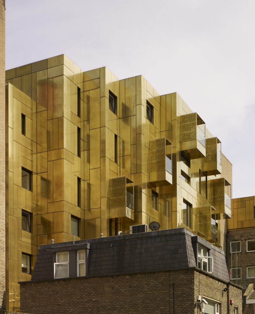 Make completes ‘shimmering’ brass-clad building behind RIBA HQ