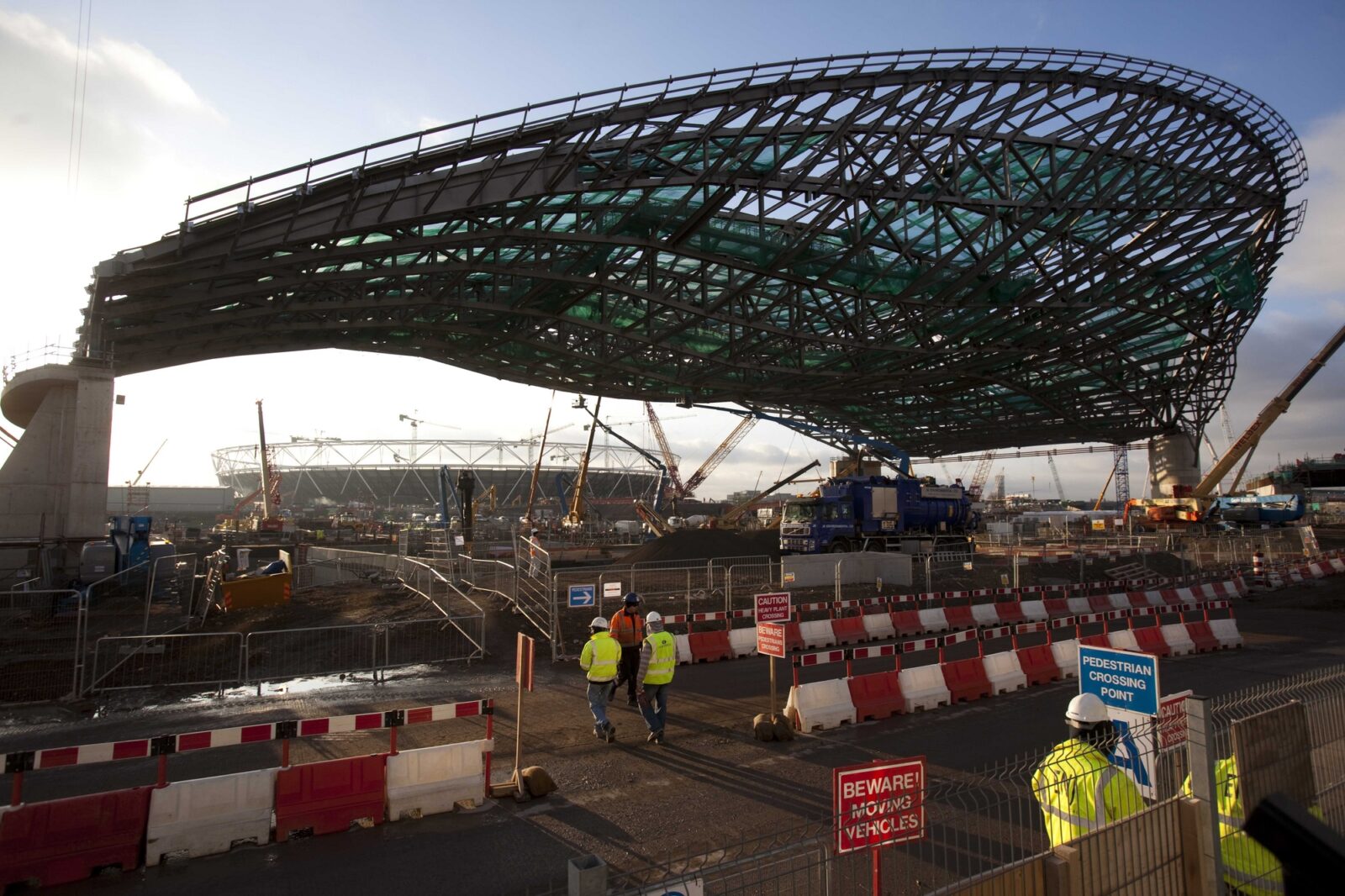 First look at Zaha's Olympic Aquatic Centre roof