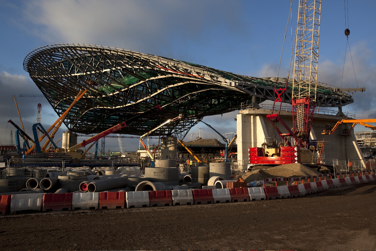 First look at Zaha's Olympic Aquatic Centre roof