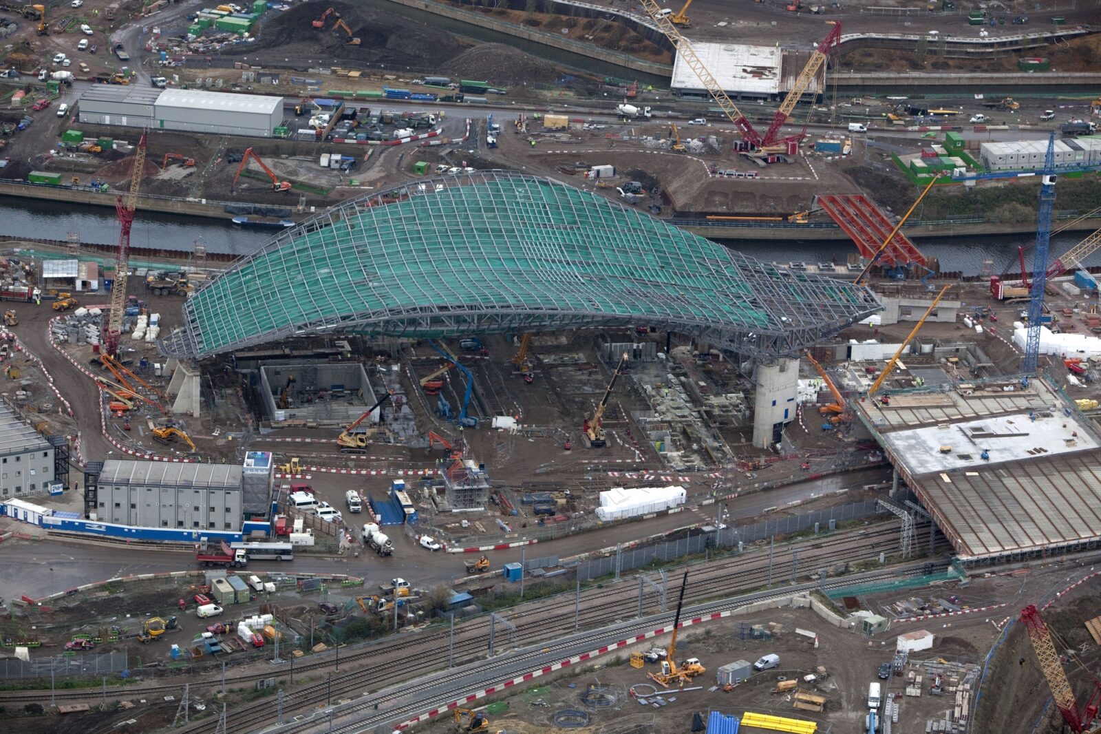 In Pictures: New aerial images reveal progress of London Olympic Park