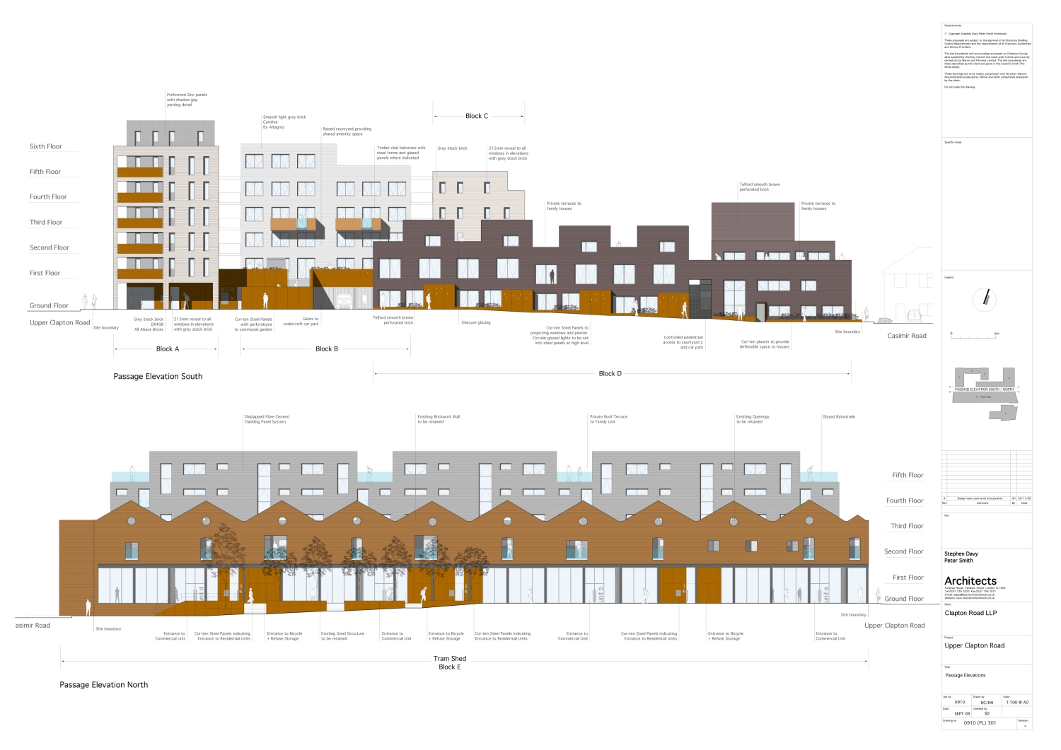 Mixed-use project, Upper Clapton Road, London by Stephen Davy Peter ...