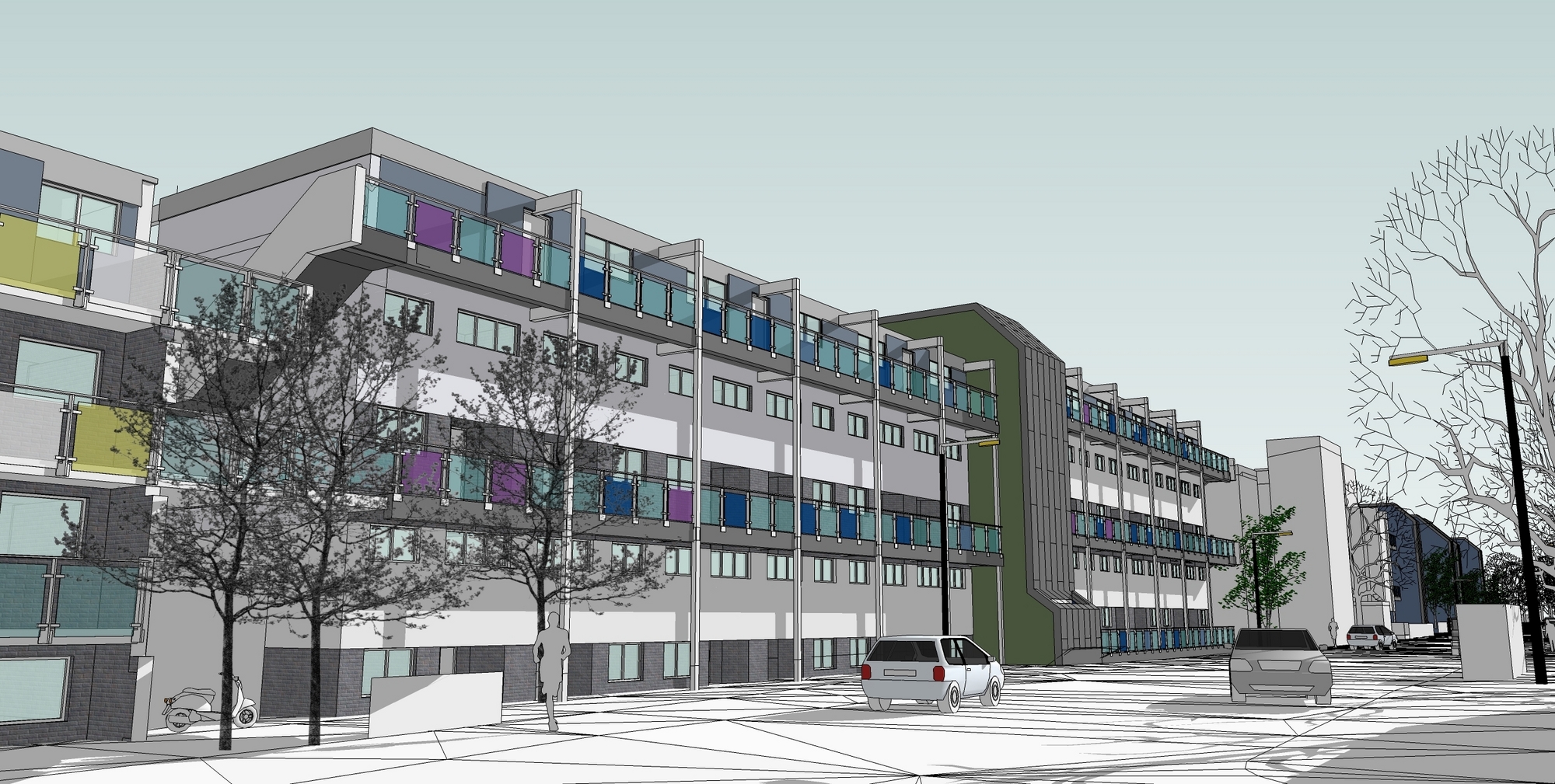 Social housing, Du Cane Road, Hammersmith by Arc7 Design