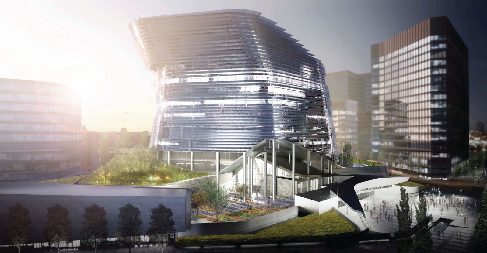 American Embassy design by Morphosis