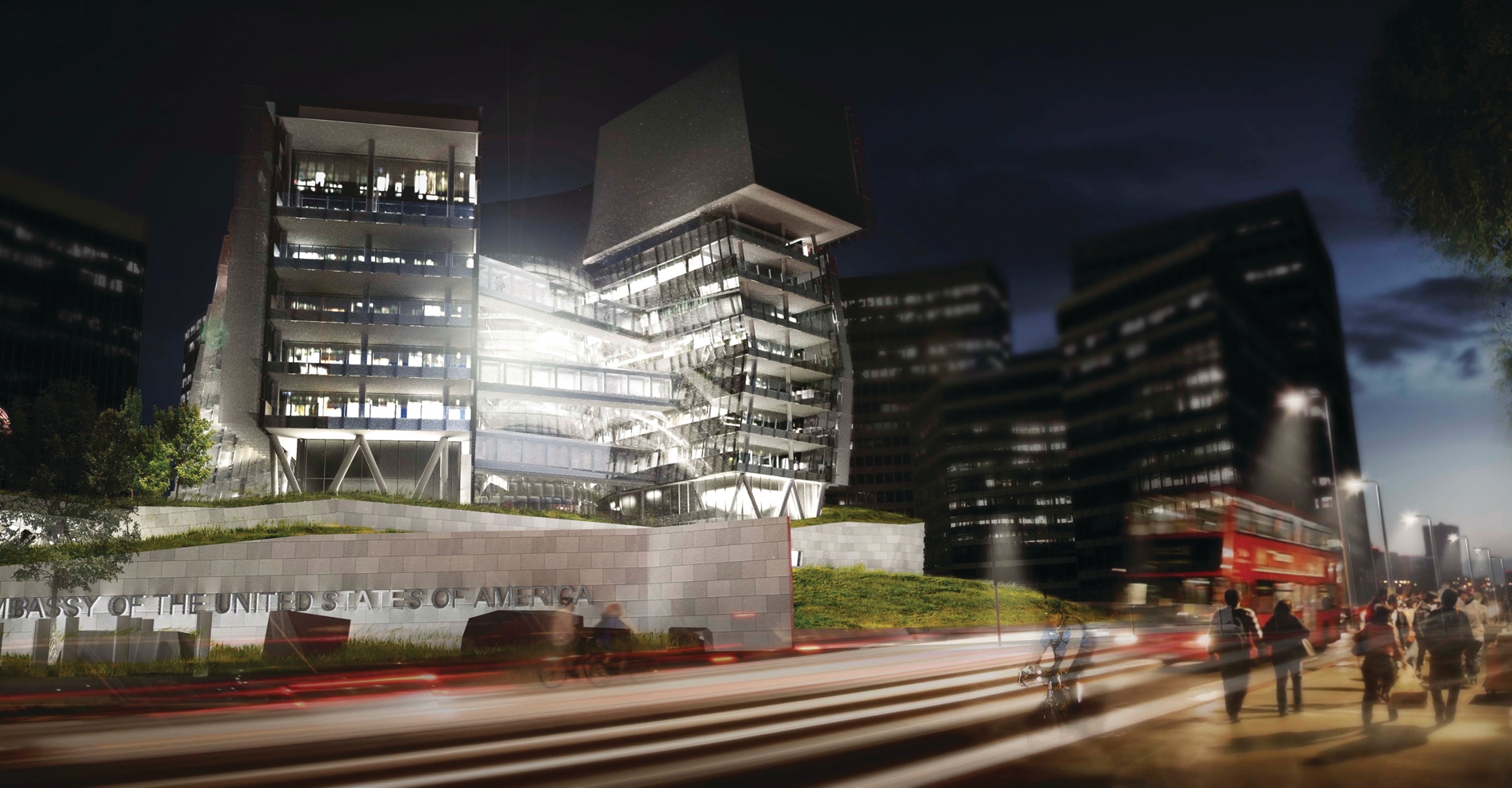 American Embassy design by Morphosis