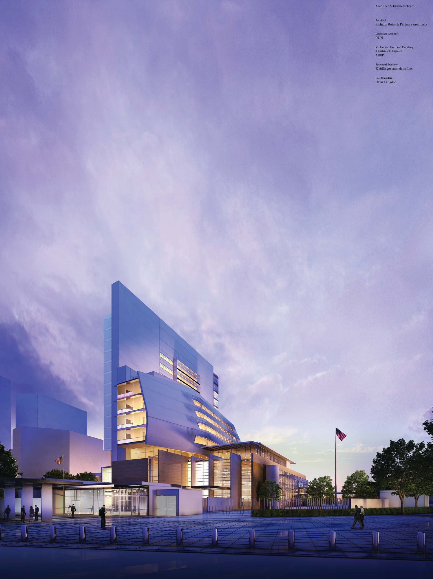 American Embassy design by Richard Meier & Partners