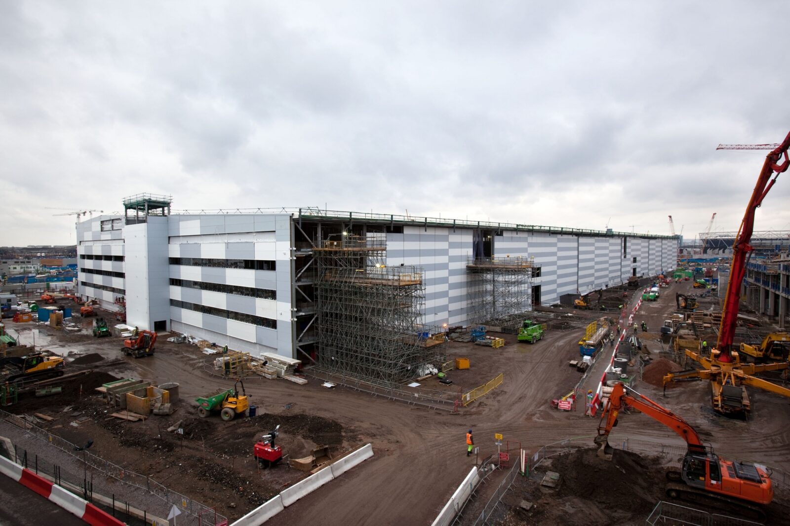 Latest news from Olympic media centre – 'we have cladding'