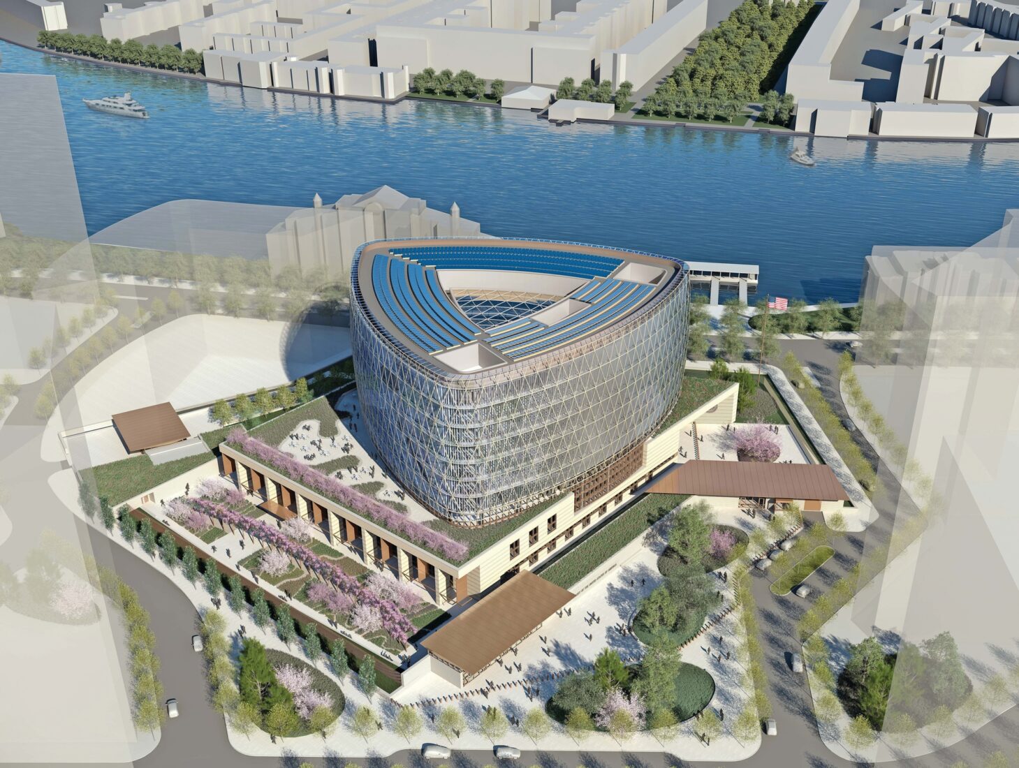 American Embassy design by Pei, Cobb, Freed & Partners