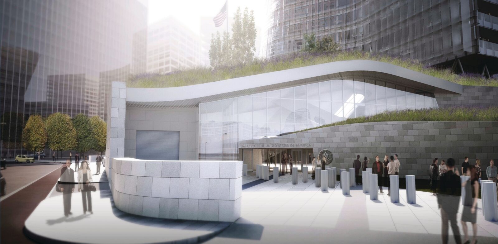 American Embassy design by Morphosis