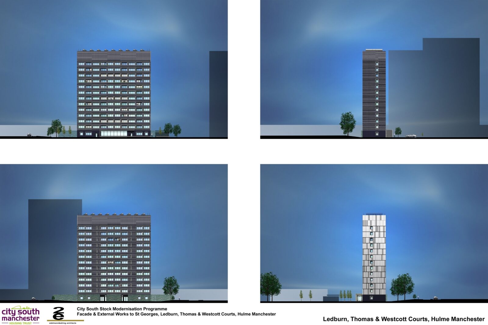 Landmark Manchester tower-blocks refurbished