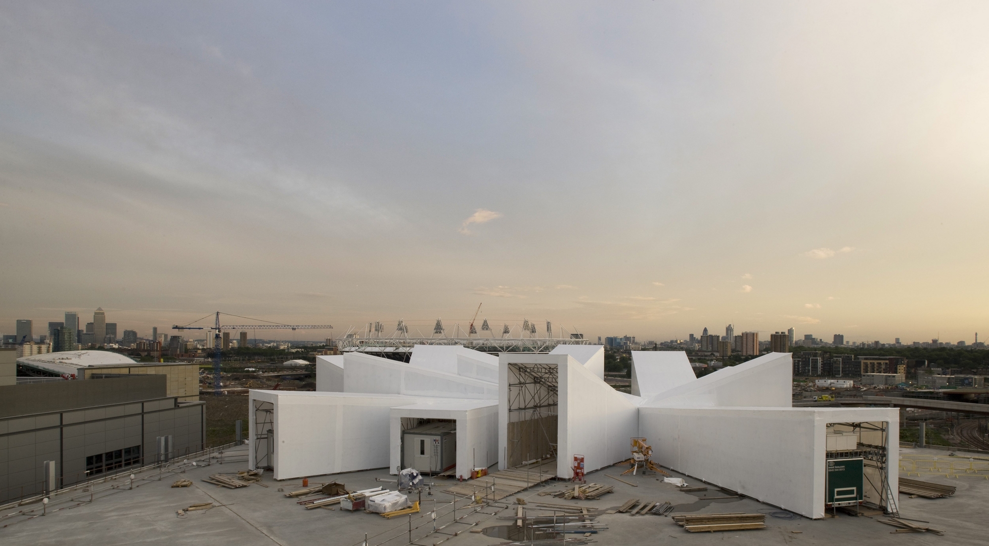 Studio East temporary restaurant, London by Carmody Groarke