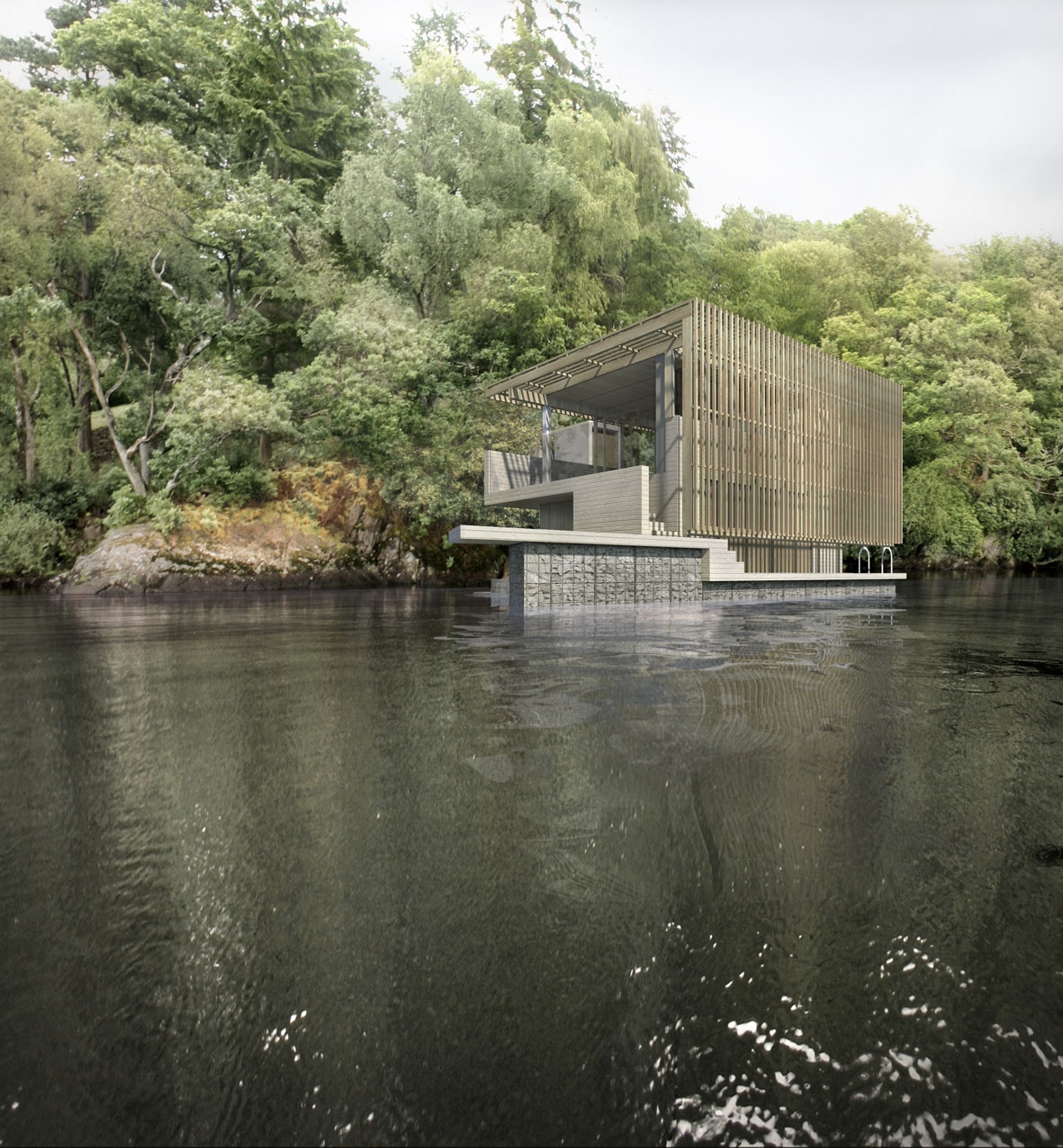 Boathouse, Loch Ard by Sutherland Hussey