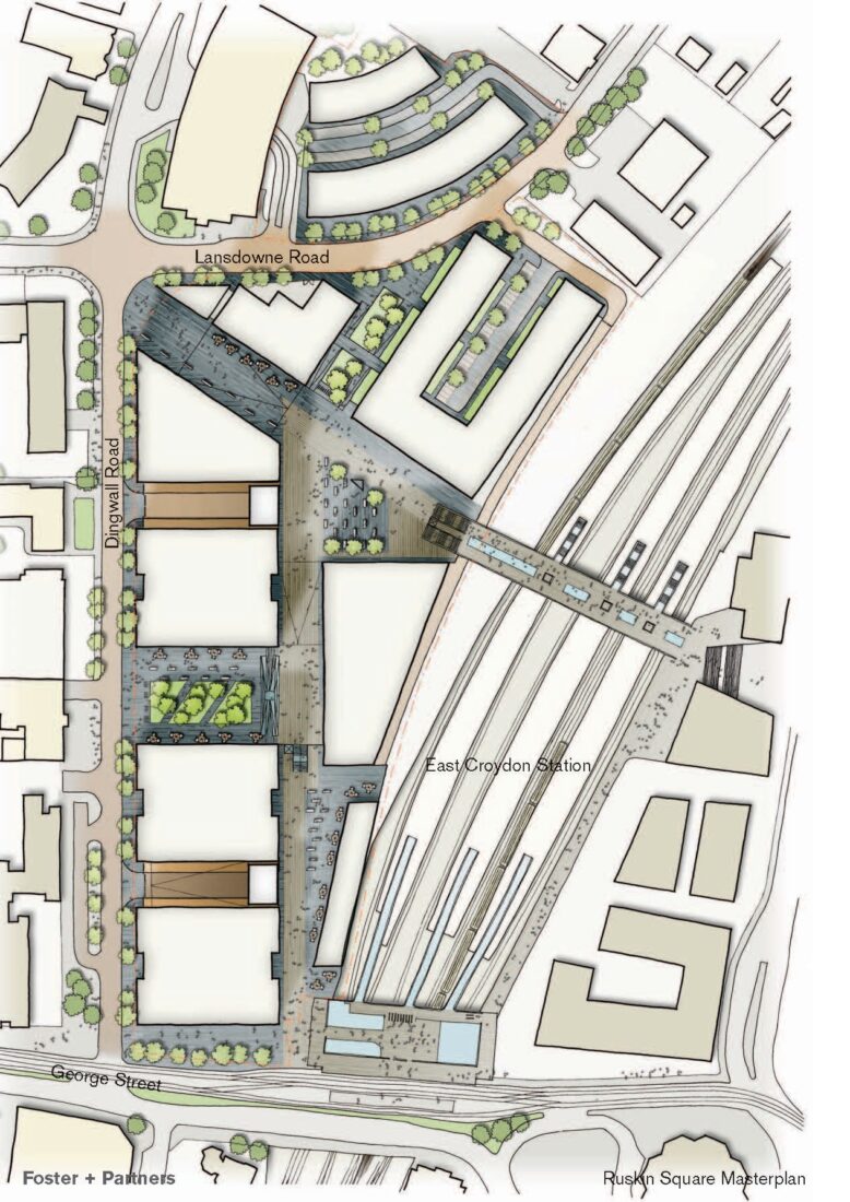 Foster reveals re-designed Croydon scheme