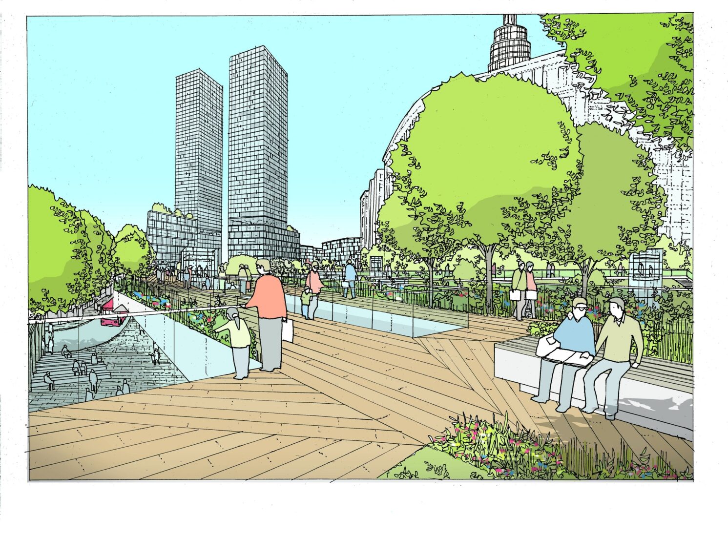 Allies and Morrison reveals Vauxhall skyscrapers