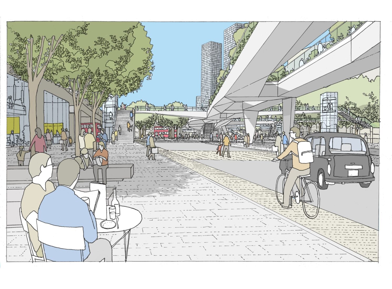 Allies and Morrison reveals Vauxhall skyscrapers