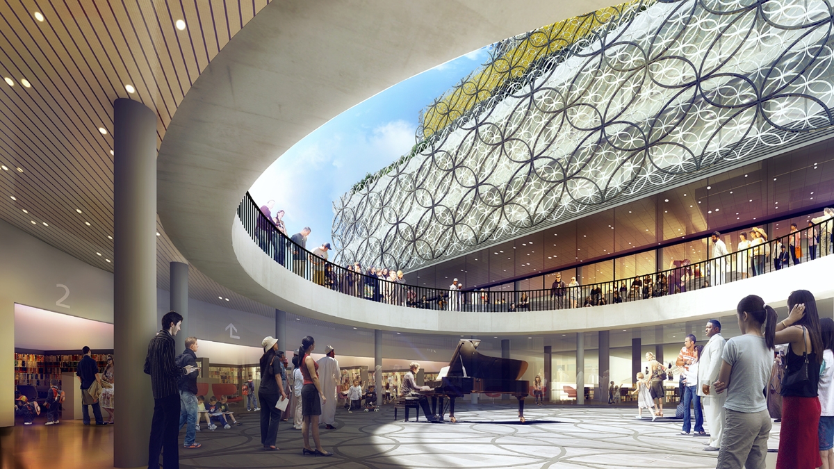 Fly-through: Library of Birmingham, by Mecanoo
