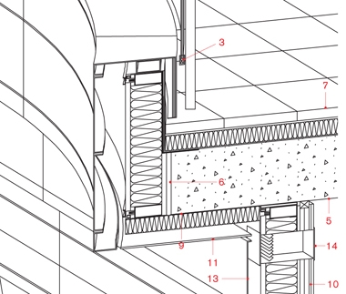 Cladding detail, Evelyn Grace Academy, by Zaha Hadid Architects
