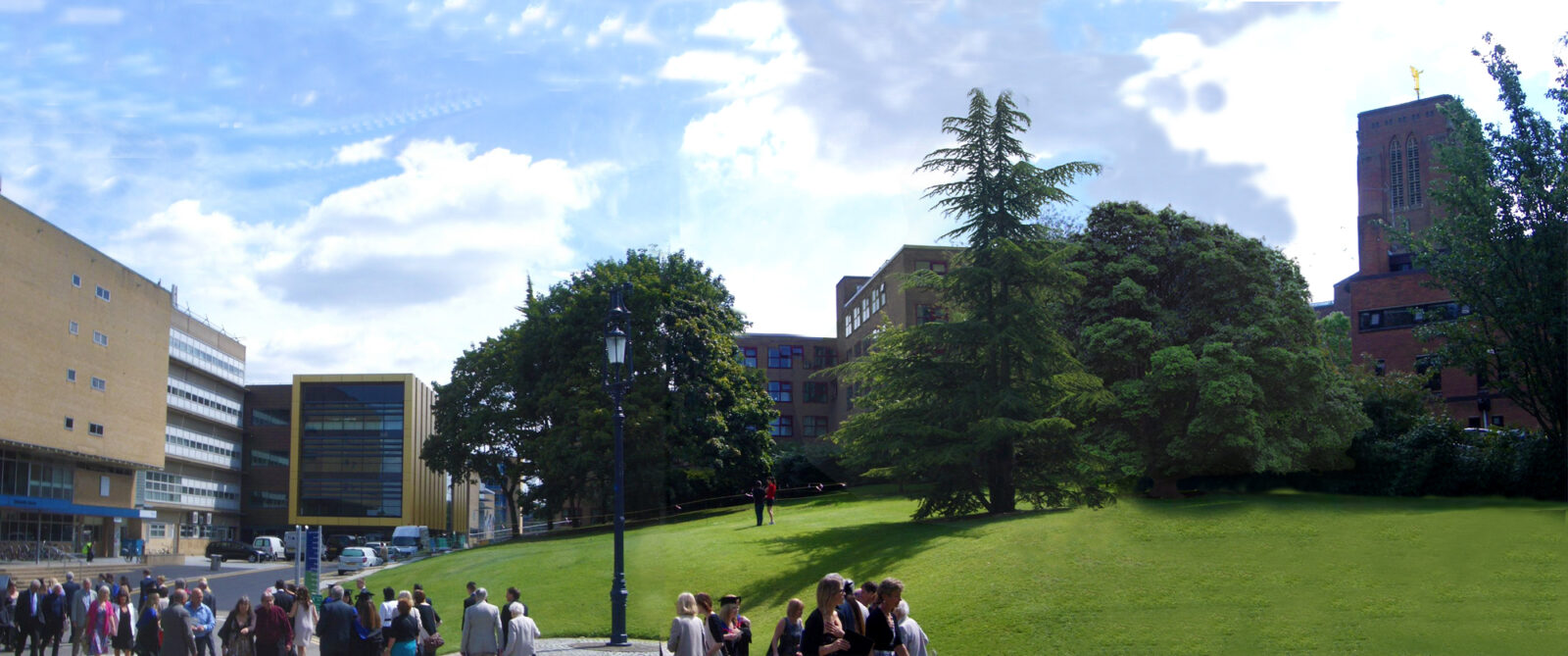 RMJM's 'gold and bronze' learning centre opens at Surrey University