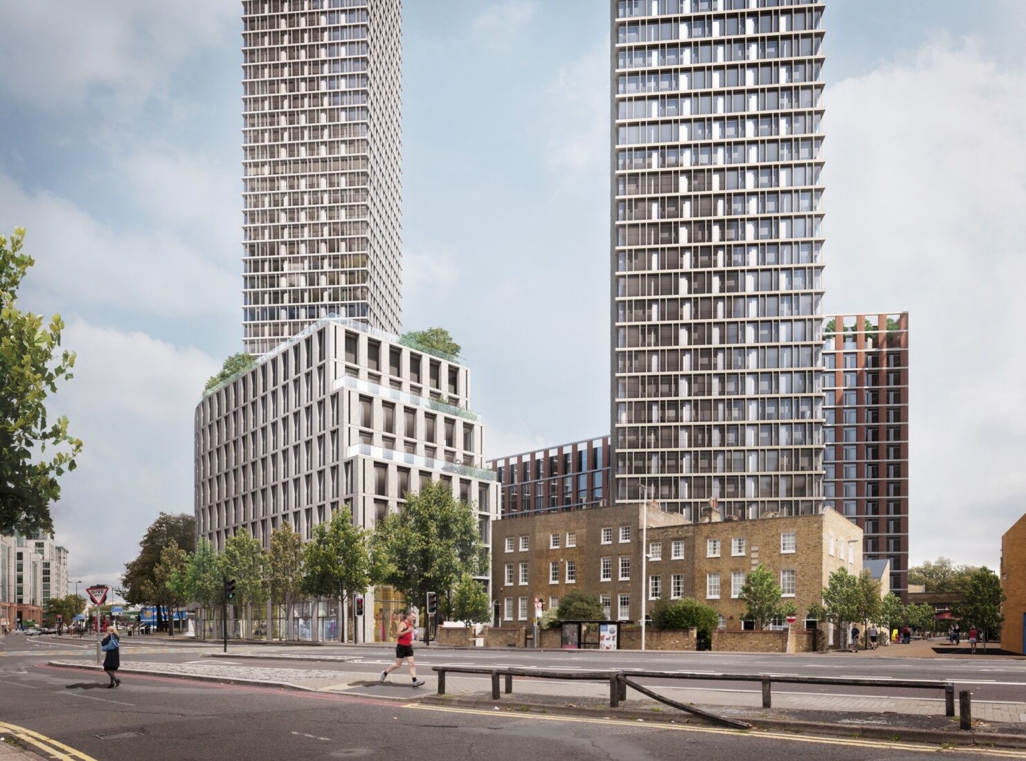 Allies and Morrison reveals Vauxhall twin towers