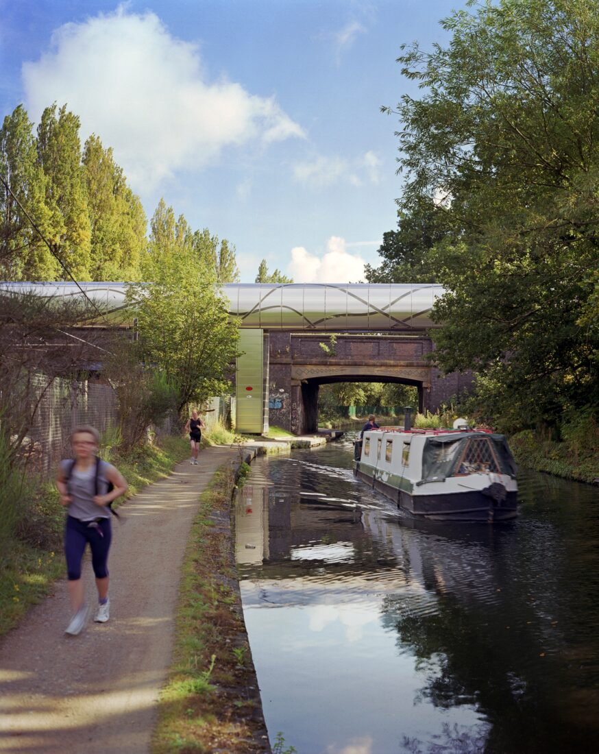 MJP unwraps stainless steel-clad utility bridge in Birmingham