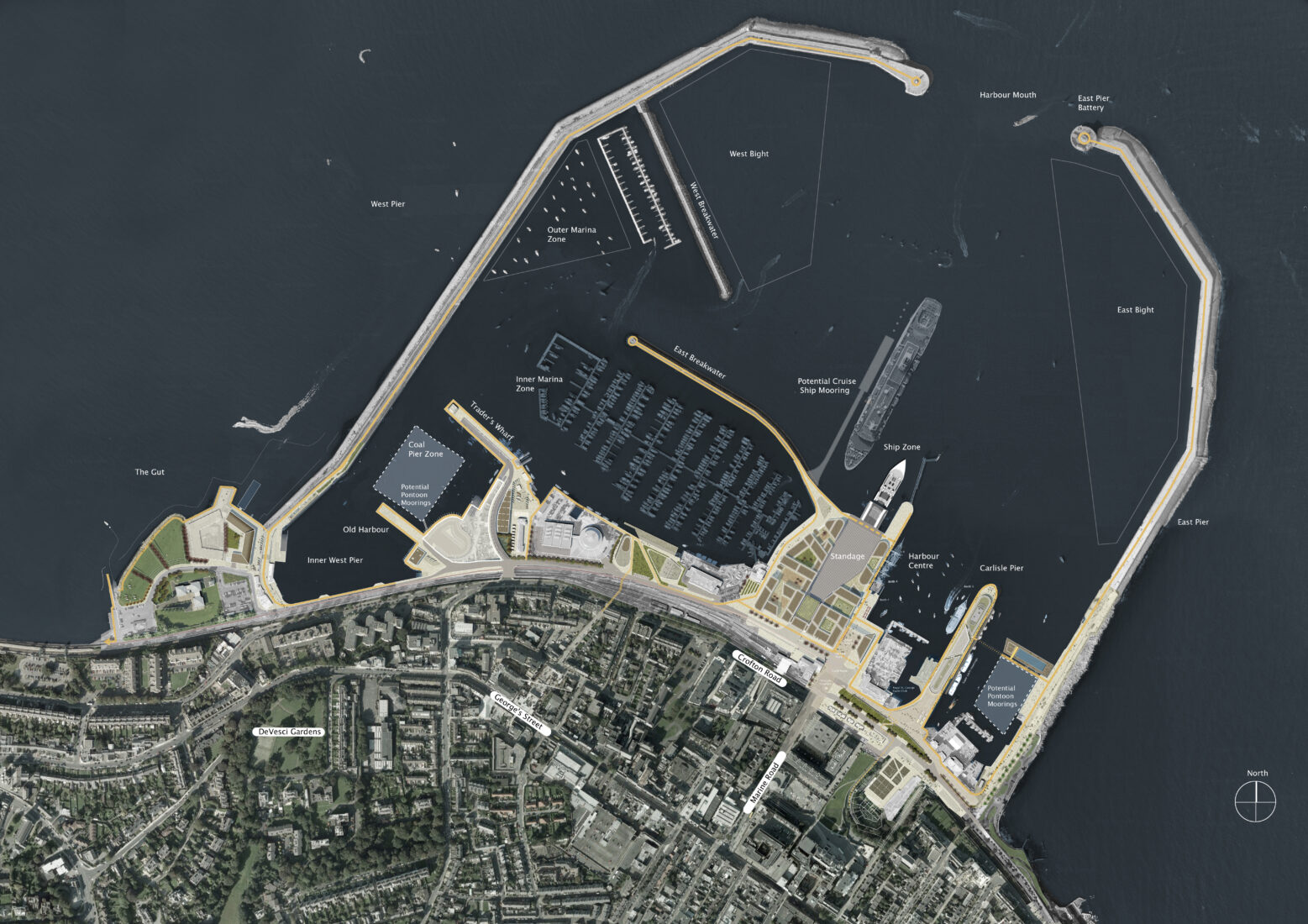 Metropolitan Workshop reveals Dún Laoghaire Harbour masterplan