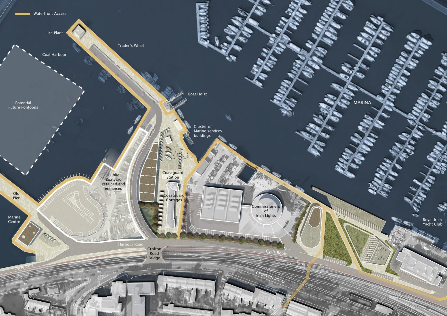 Metropolitan Workshop reveals Dún Laoghaire Harbour masterplan