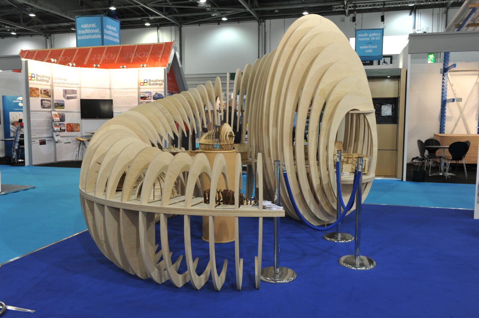Oxford Brookes student's timber pavilion pops up at Ecobuild