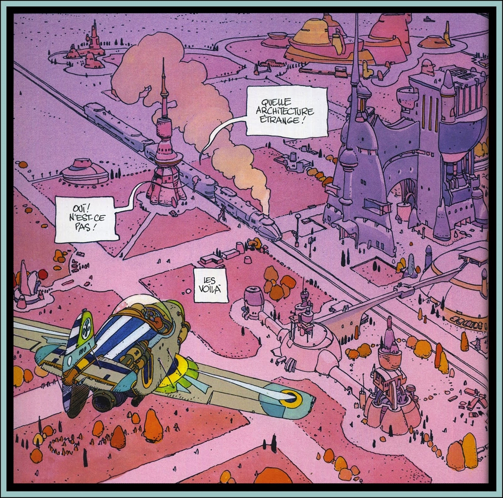 Moebius: Floating citadels and all-city planets