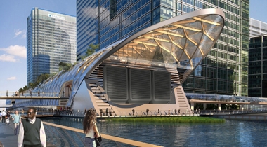 In pictures: Foster’s Canary Wharf Crossrail platform level completes