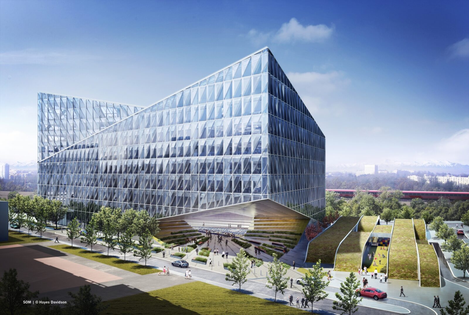 Works starts on SOM's Geneva HQ scheme