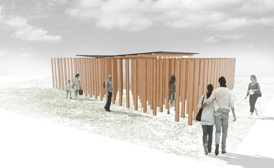 Temporary timber pavilion wins inaugural Welsh competiton