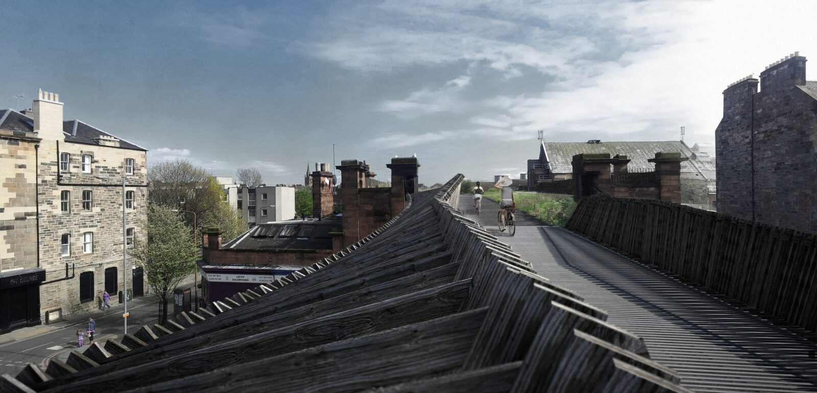 Biomorphis reveals Edinburgh Leith Walk cycle path plans