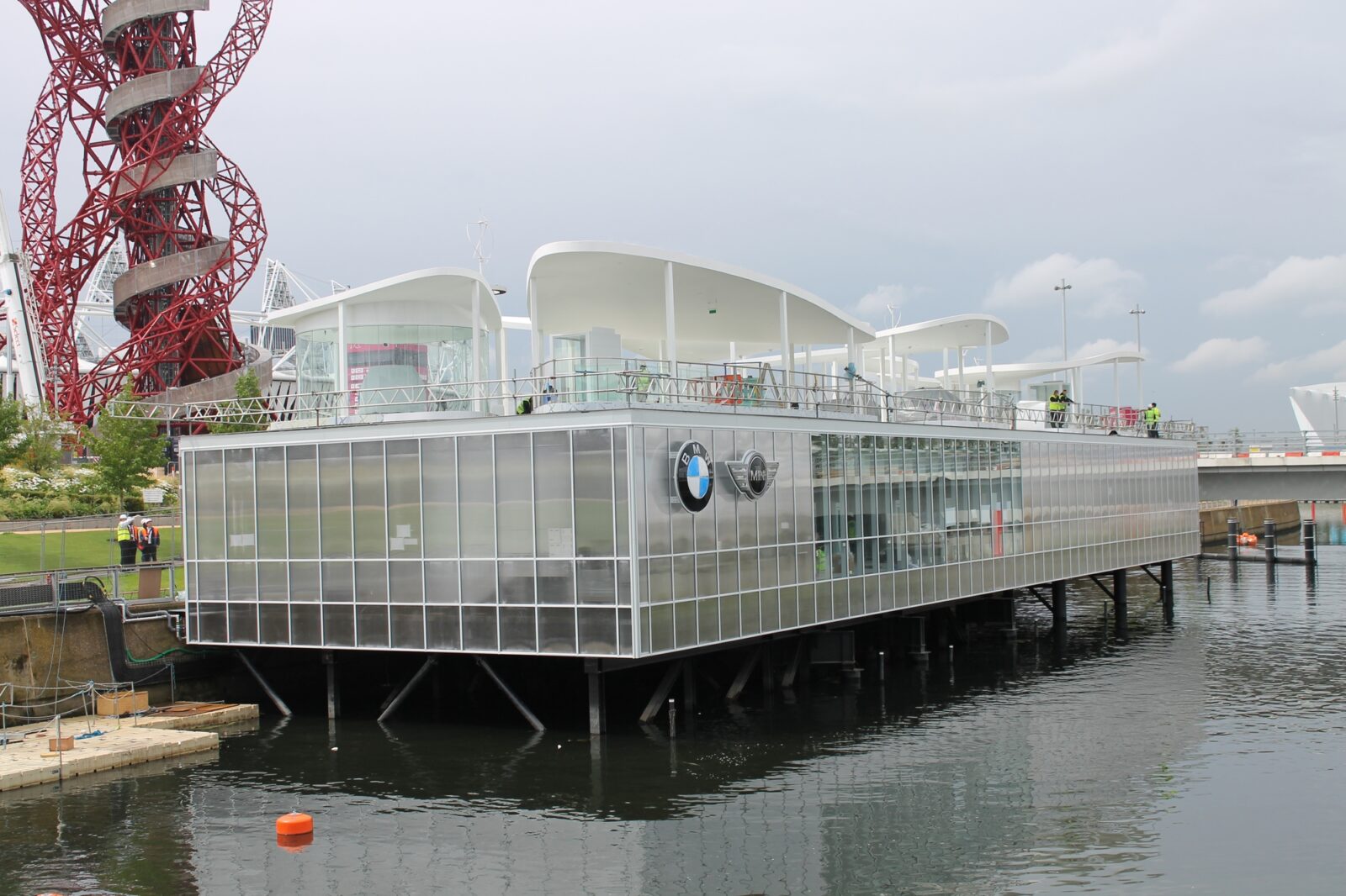 First pictures: Coca Cola and BMW Olympic pavilions revealed