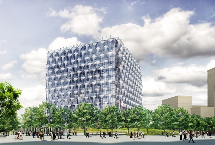 In Pictures: Kieran Timberlake’s US embassy submitted for planning