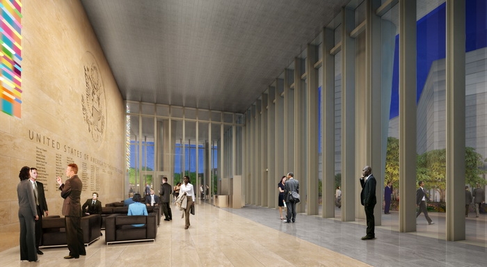 In Pictures: Kieran Timberlake’s US embassy submitted for planning