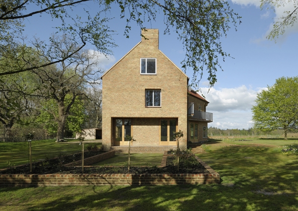 ZMMA creates twisted brick farmhouse for developer Crispin Kelly