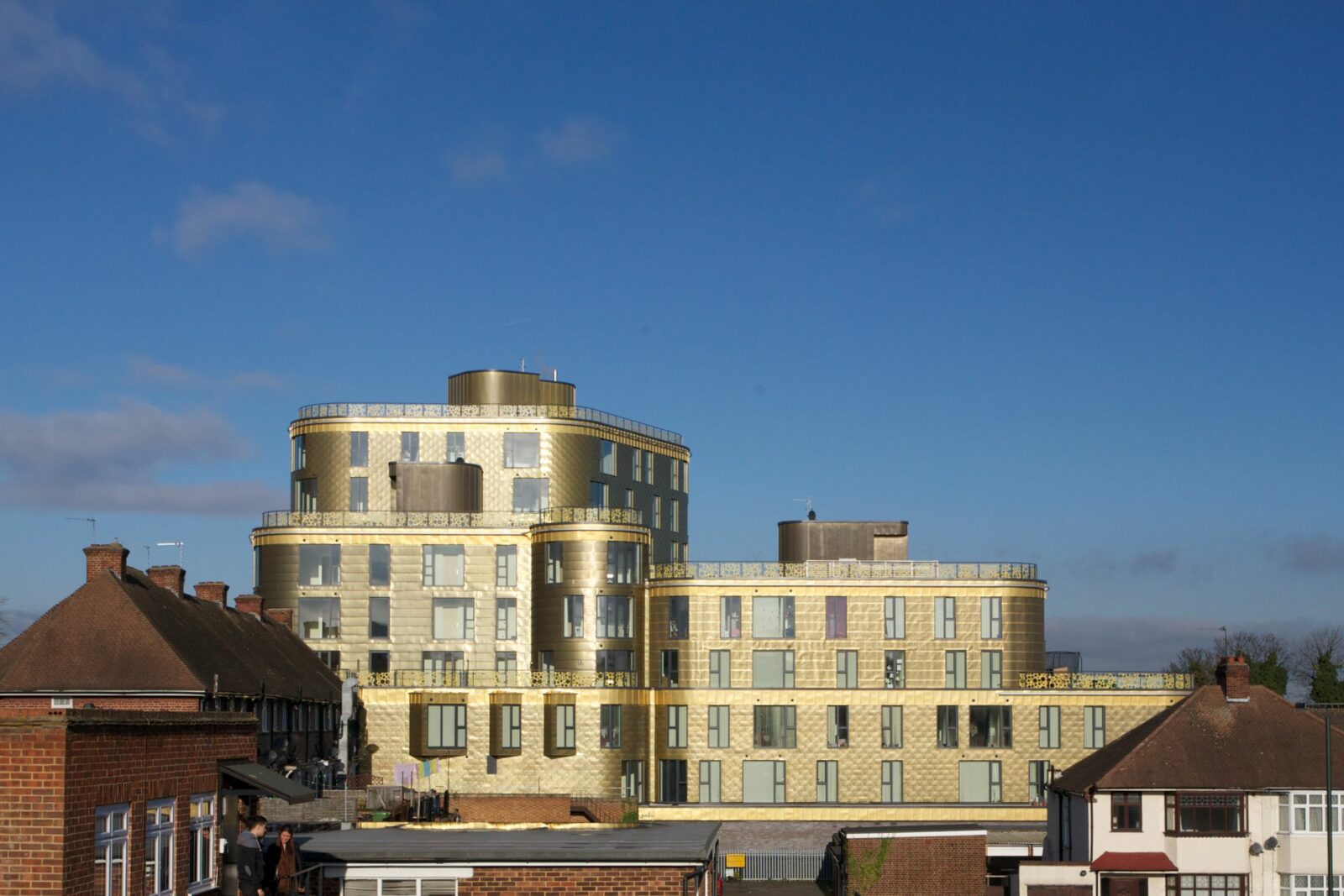 Going for 'Fold': Studio Egret West's golden Sidcup scheme finishes