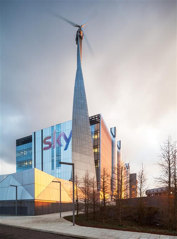 Arup Associates unveils BSkyB wind turbine