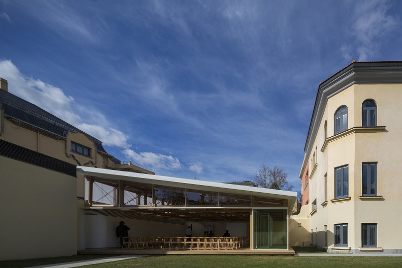 In pictures: Shigeru Ban's 'paper-tube pavilion'