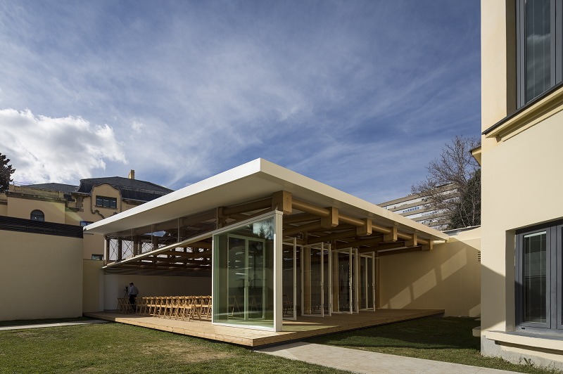 In pictures: Shigeru Ban's 'paper-tube pavilion'