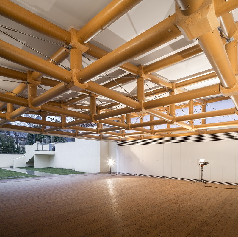 In pictures: Shigeru Ban's 'paper-tube pavilion'