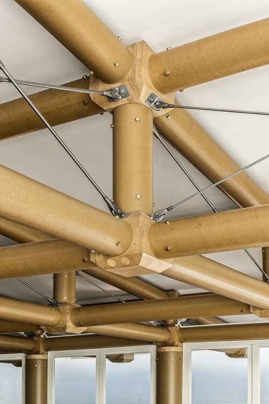 In pictures: Shigeru Ban's 'paper-tube pavilion'